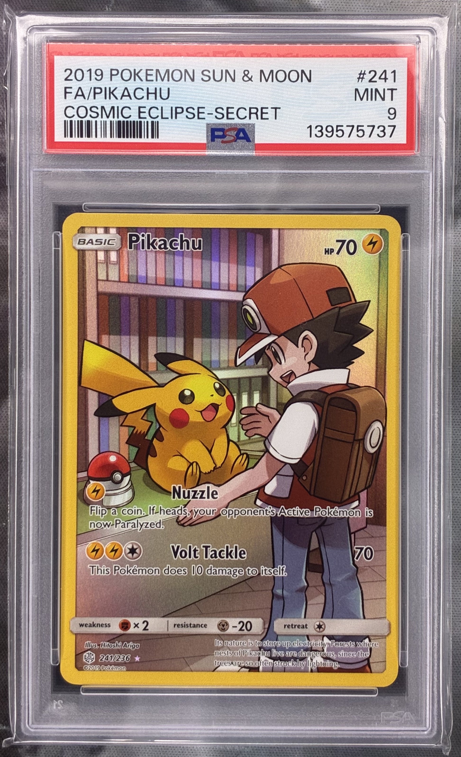 Pikachu Secret Rare 241/236 Cosmic Eclipse PSA 9 – Urban Empire ...