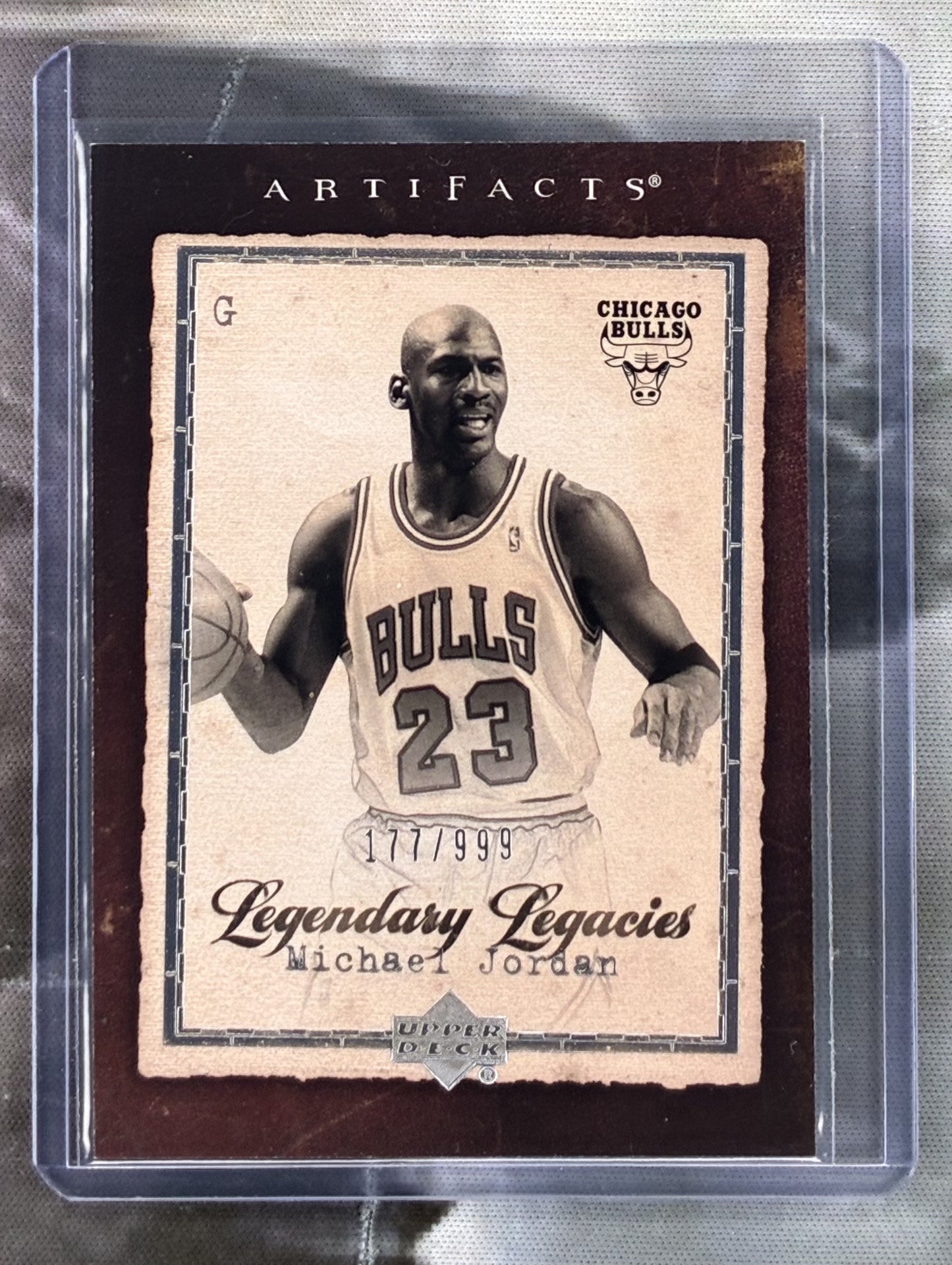 Michael Jordan Legendary Legacies /999 Upper Deck Artifacts Bulls ...