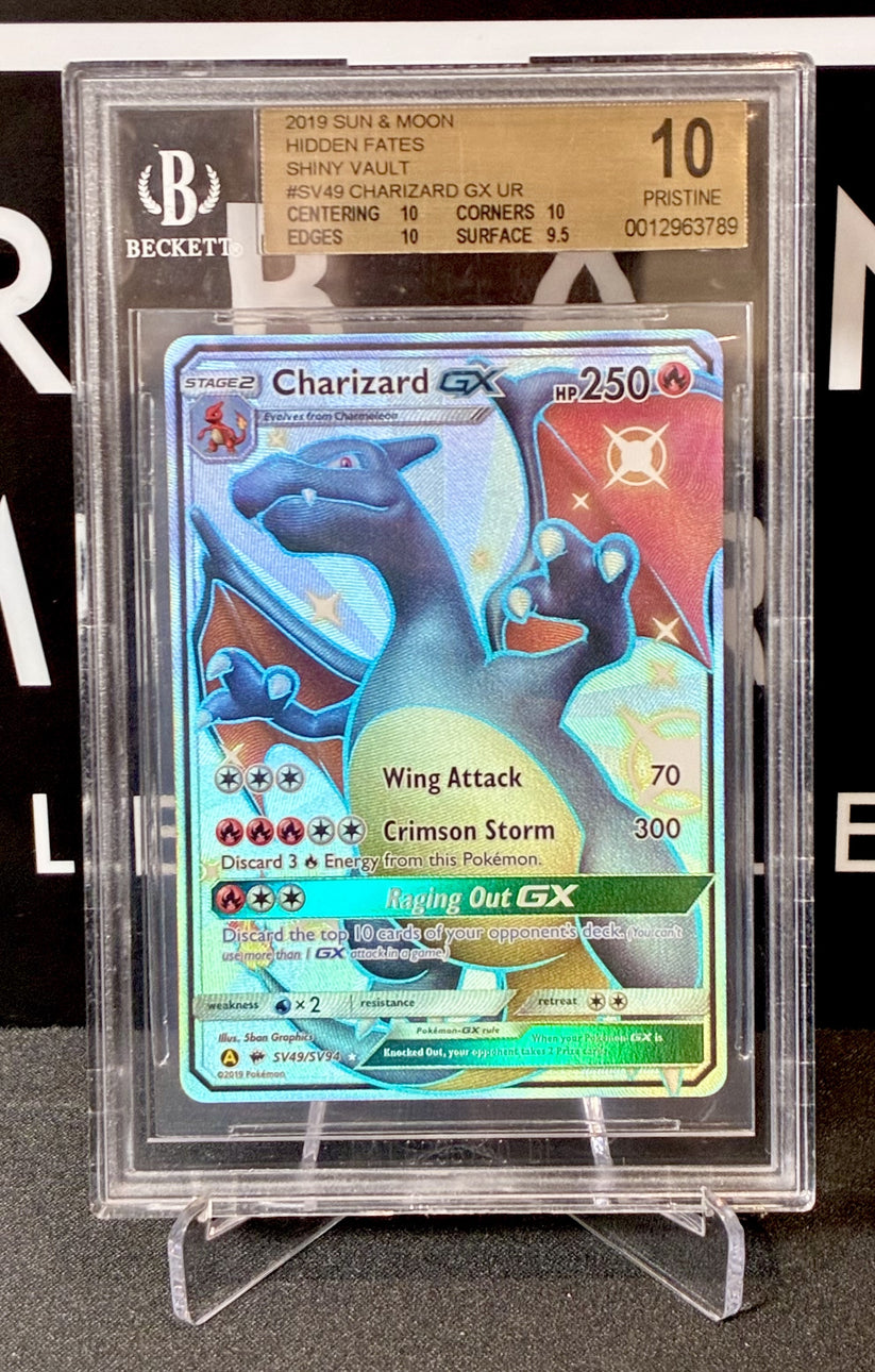 Charizard GX SV49/SV94 BGS 10 – Shiny Rare Hidden Fates Pokémon – Urban ...