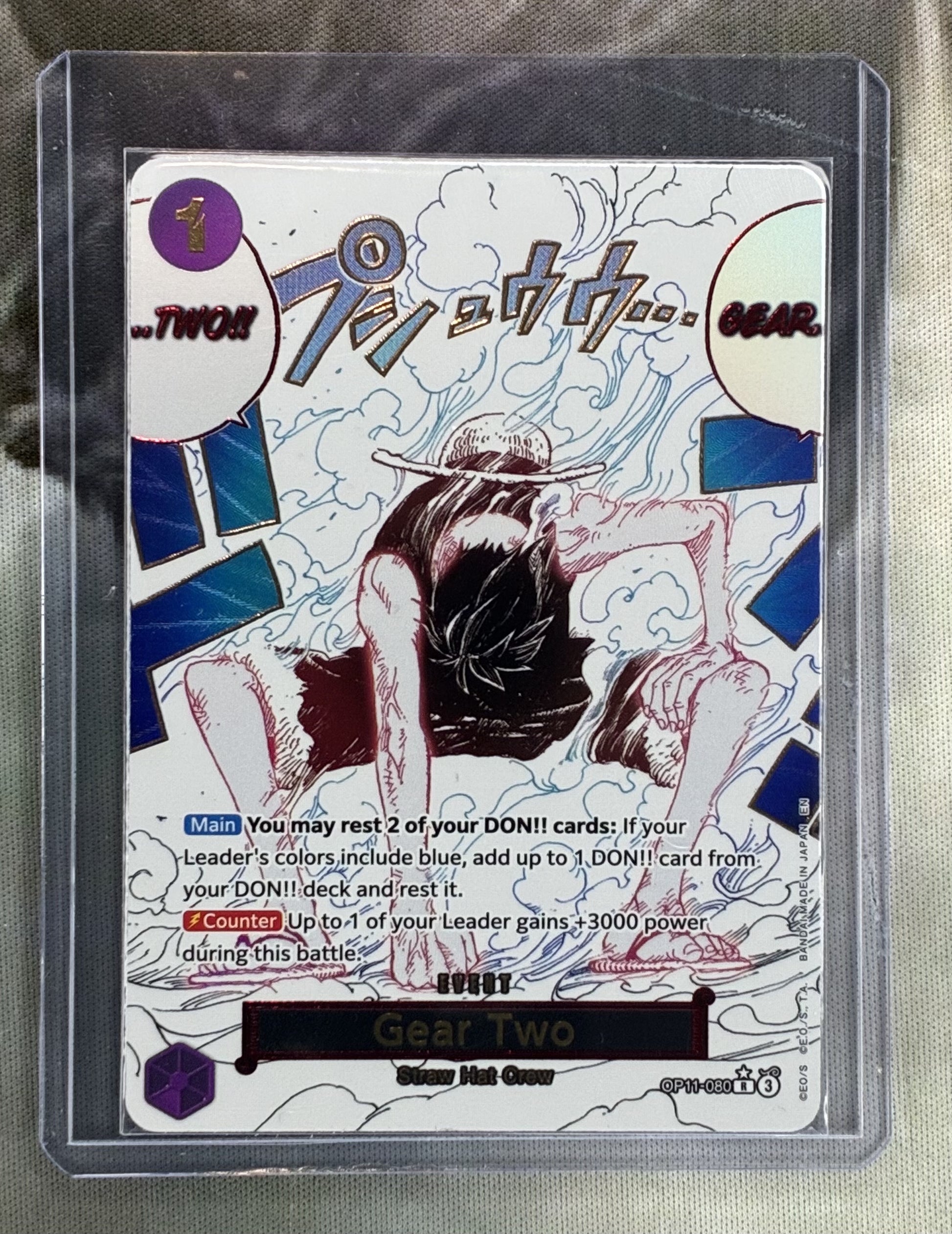 Gear Two – OP11-080 – One Piece TCG (Manga Alt Art) – English – Urban ...